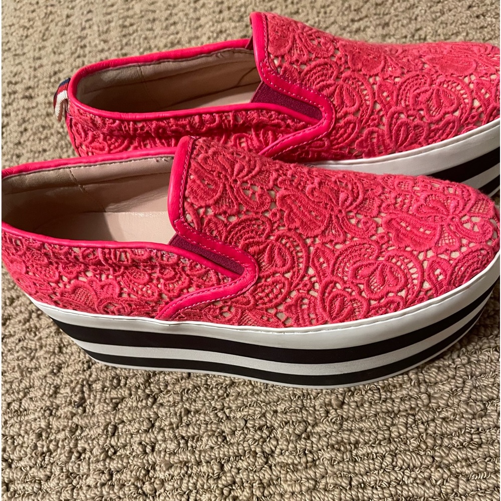 Gucci Pink Moccasin Platform In Shoe - Gem